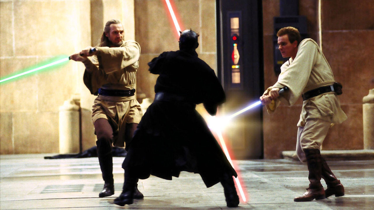star wars the phantom menace lightsaber fight – hqrock