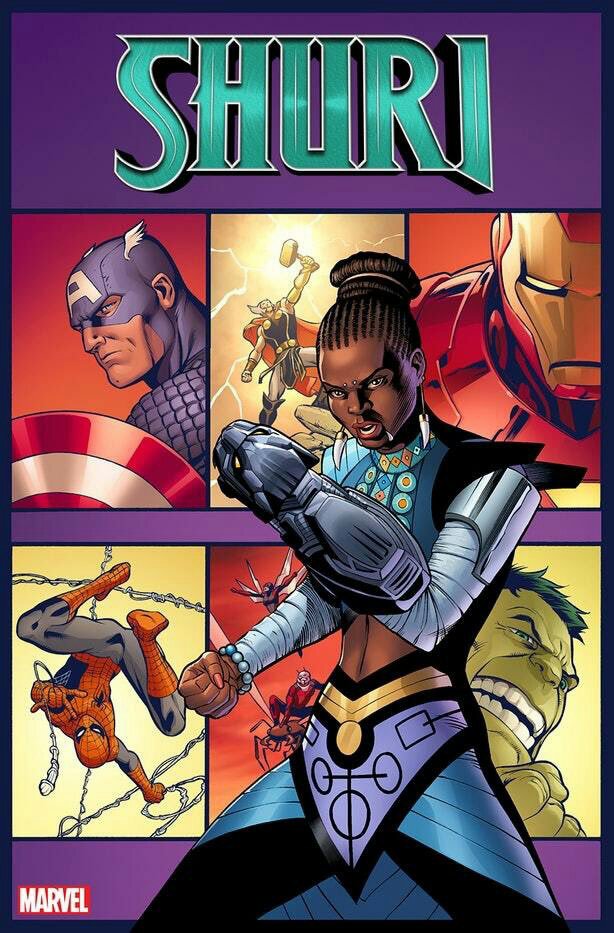 Shuri, a irmã do Pantera Negra, ganha sua própria revista na Marvel ...